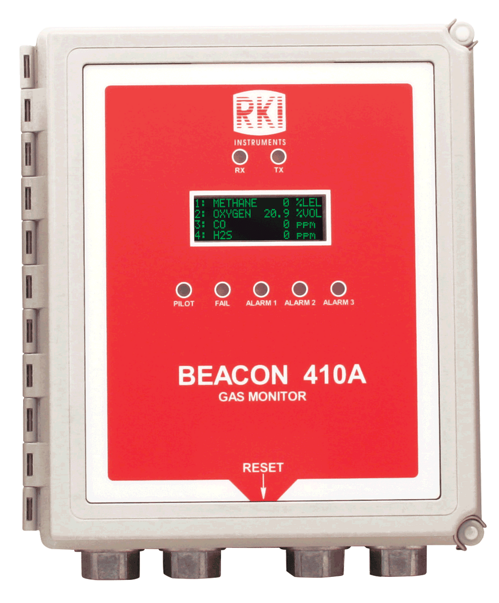 RKI Beacon 410A Four Channel Wall Mount Controller