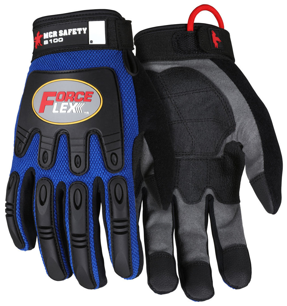 MCR ForceFlex® Mechanics Work Gloves - Reinforced Rough Grip Palm Pad