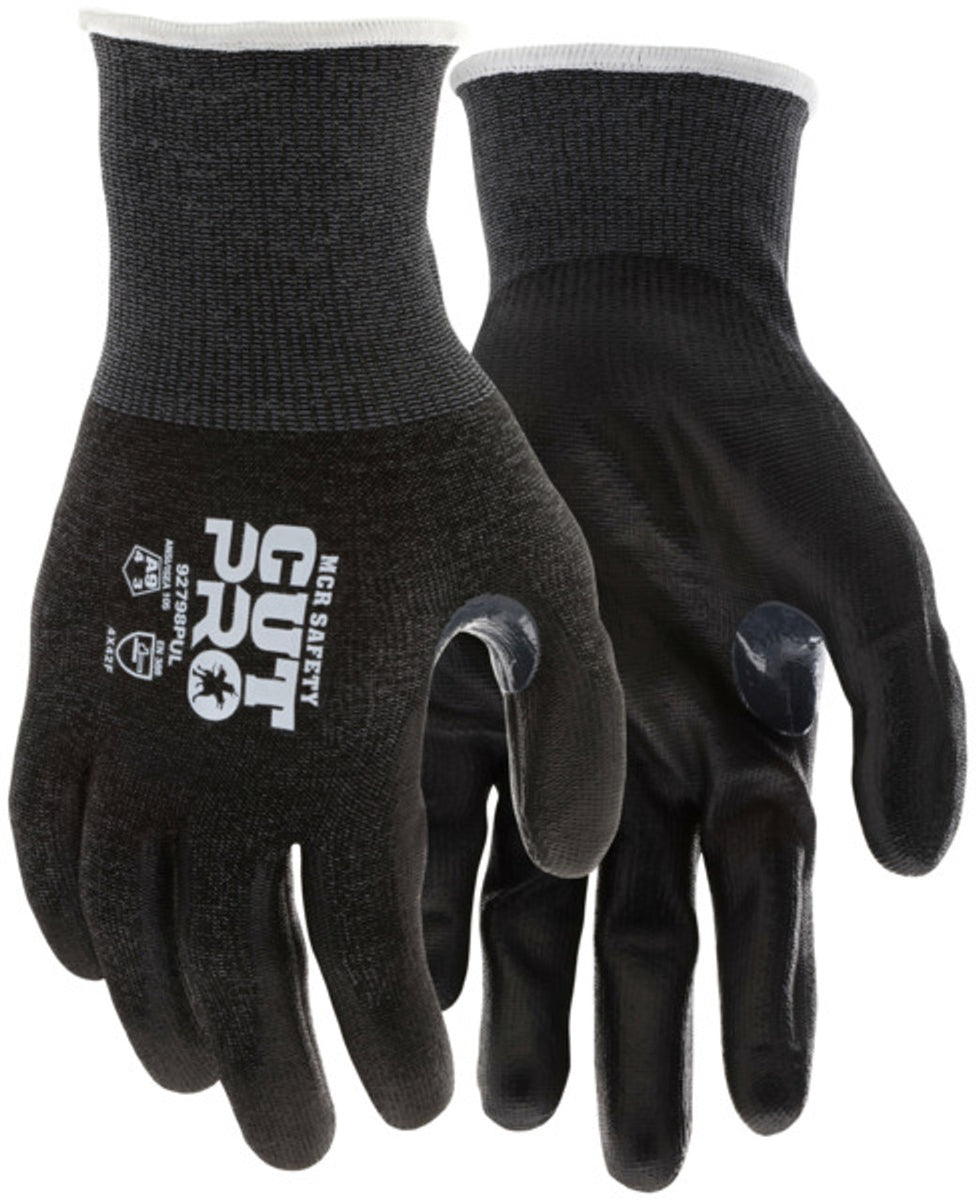 MCR Safety Cut Pro® - 18 Gauge Black HyperMax® HPPE Shell - Polyuretha